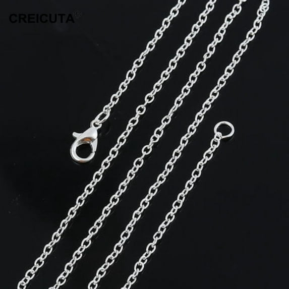 5-Pack Silver Necklace Chains - 16/18/20/22/24 Inch Lengths, 1mm Width ...