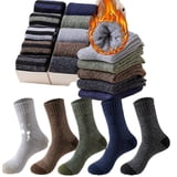 5 Pack - Size 6-12.5 (Hot Feet) Thermal Socks for Men - Cold Weather ...