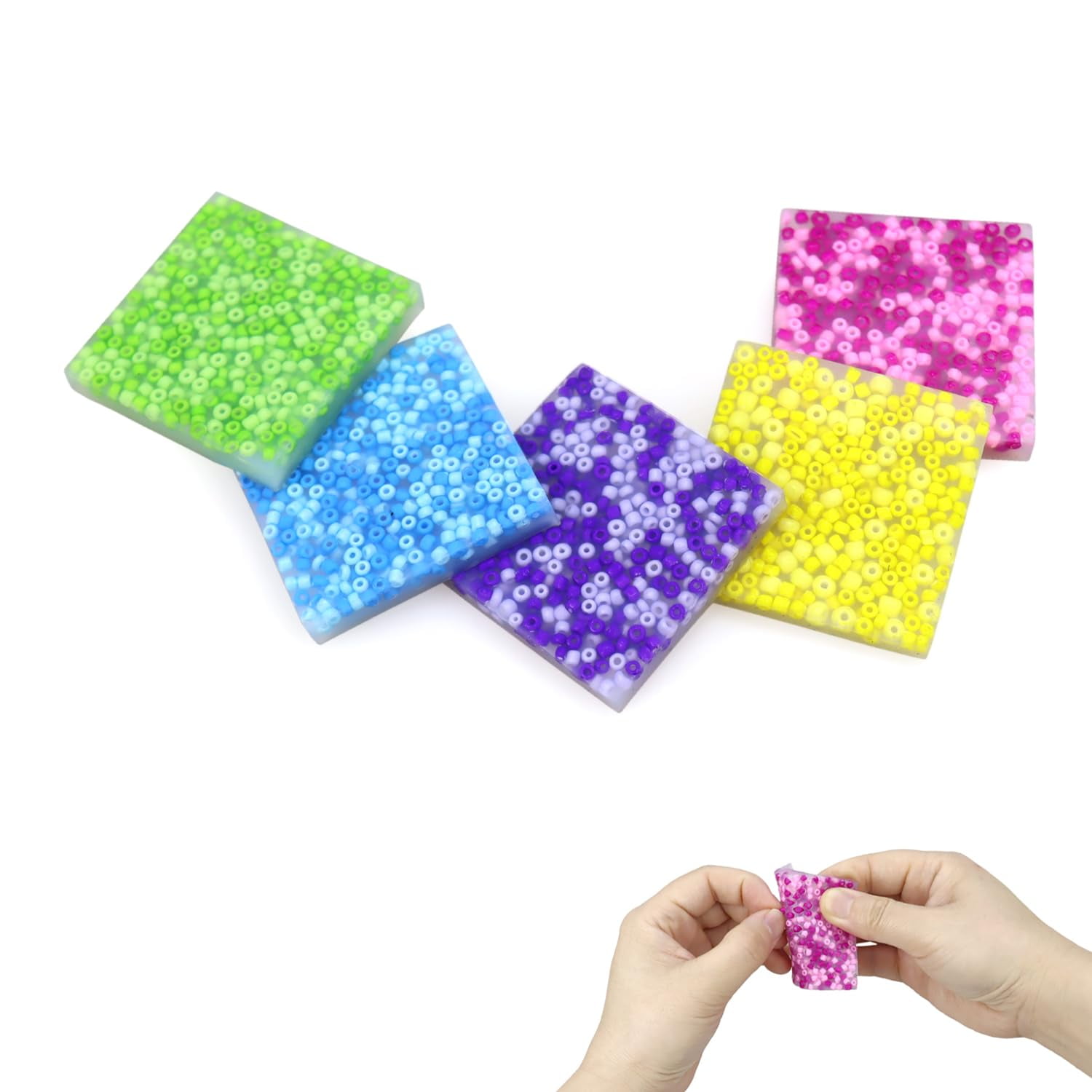 5 Pack Skin Picking Fidget Toys Silicone KMC2Picking Fidget Pad Mini ...