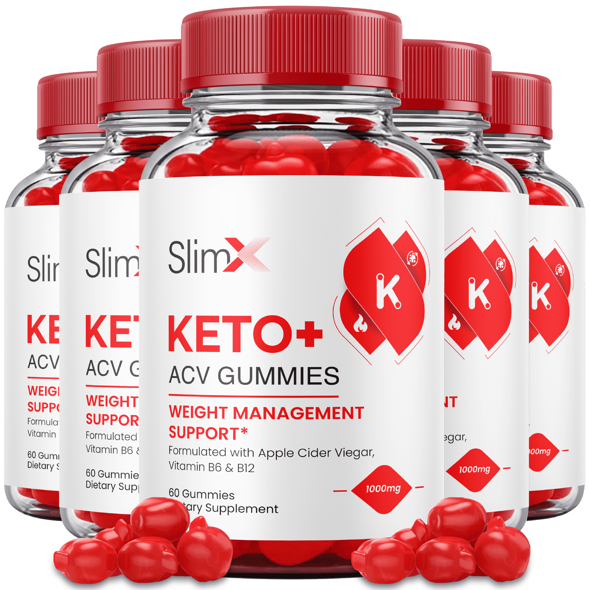 (5 Pack) SlimX Keto Gummies - Official Formula - Slim X Keto Acv Gummies Advanced Weight Support ...