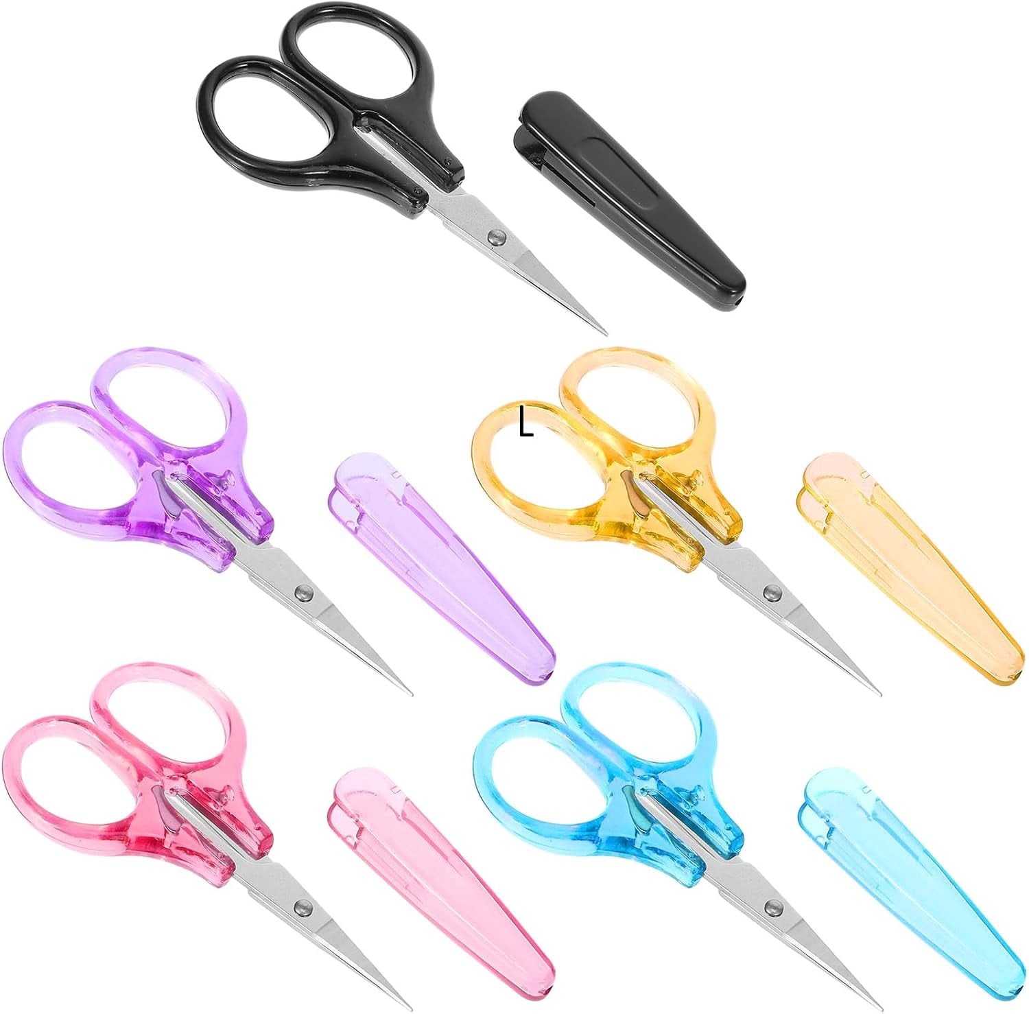 5 Pack Small All Purpose Craft Scissors Stainless Steel Mini Detail ...