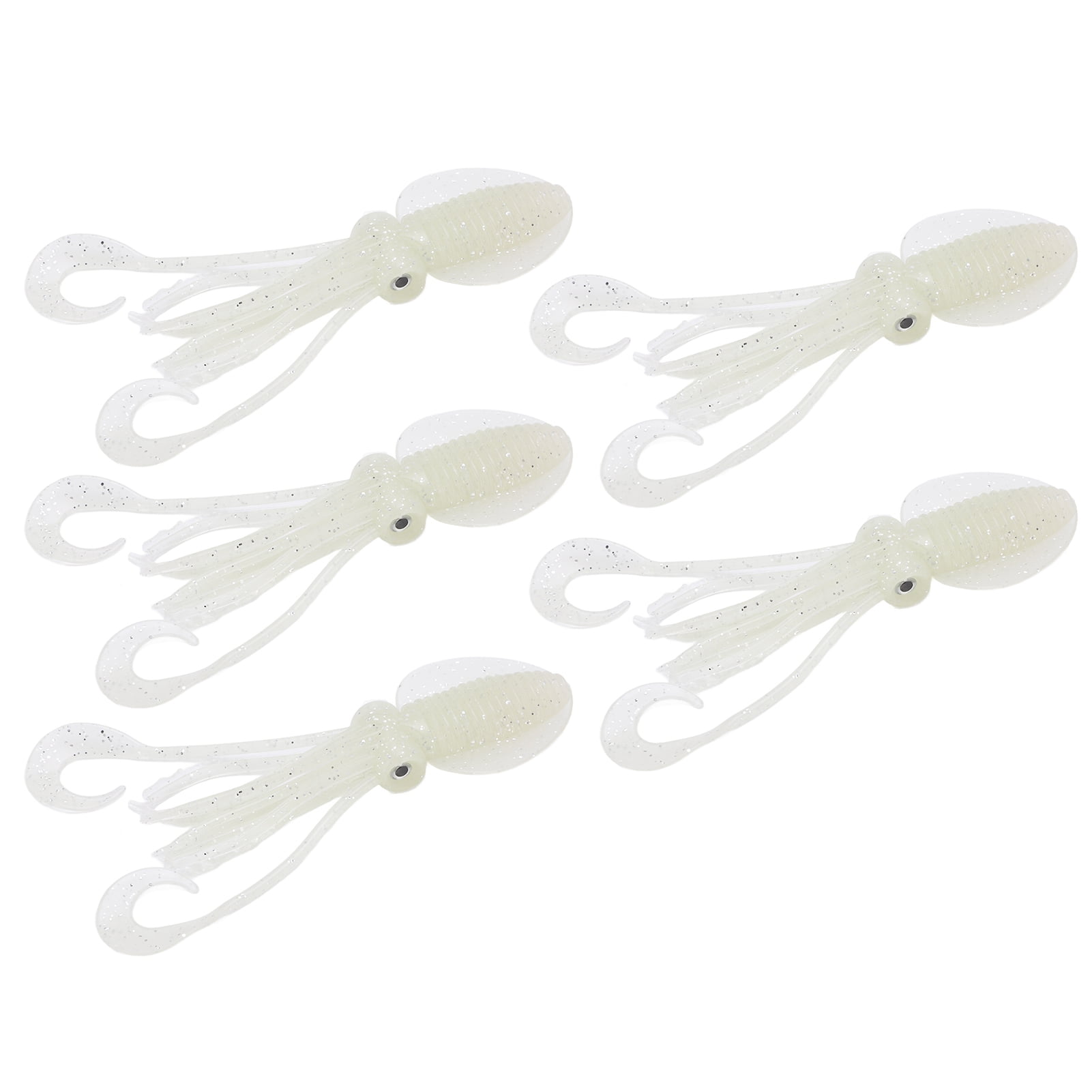 5-Pack Soft Luminous Octopus Lure, Approx 12cm, Ideal for Saltwater ...
