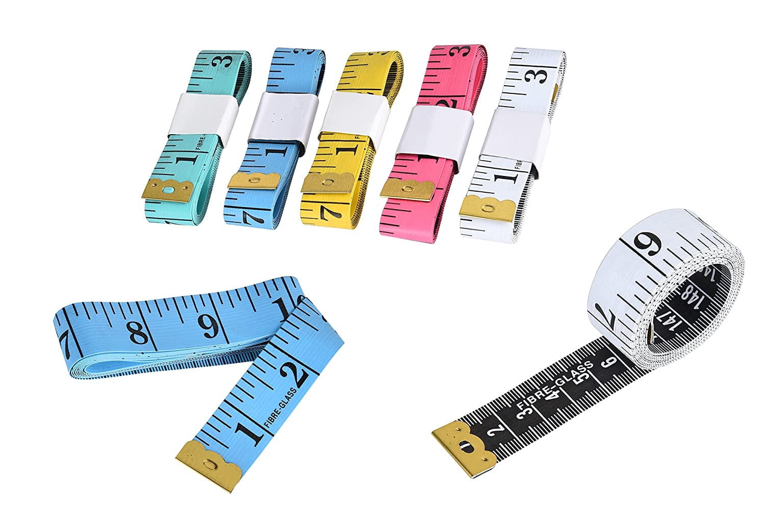 5-Pack Soft Tape Measure, Measuring Tape for Body Weight Loss, Sewing ...