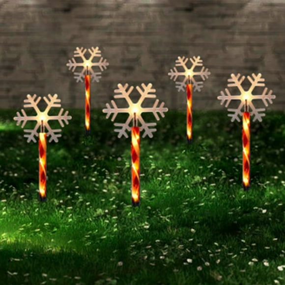 Solar Powered Christmas Snowflakes