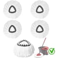5-Pack Spin Mop Replacement Heads, 100% Microfiber Mop Head Replacement ...