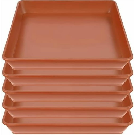 5 Pack Square Plant Saucer 14 Inch, Large Plant Saucers for Pots ...