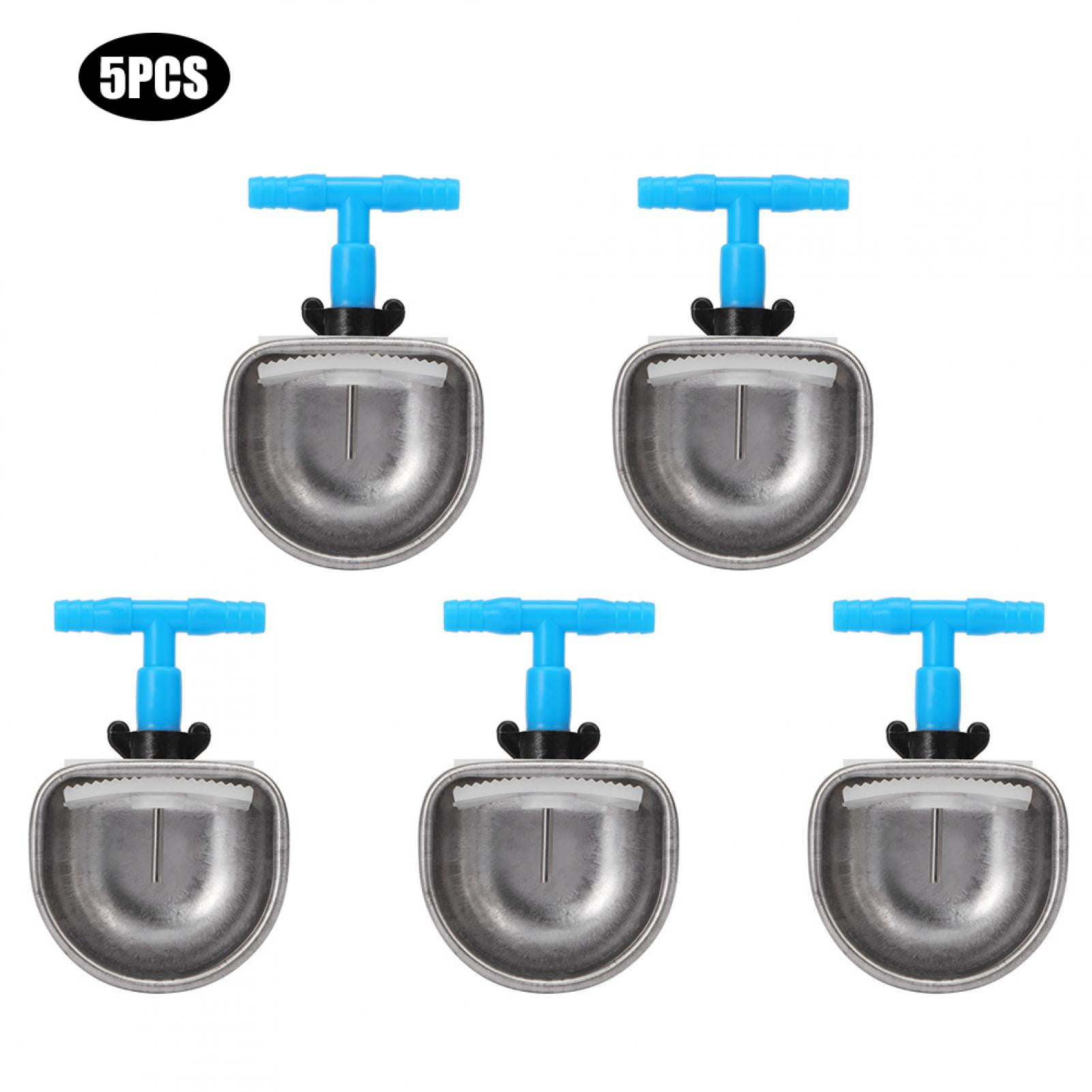 5-Pack Stainless Steel Automatic Rabbit Drinker Nipple Waterer with ...