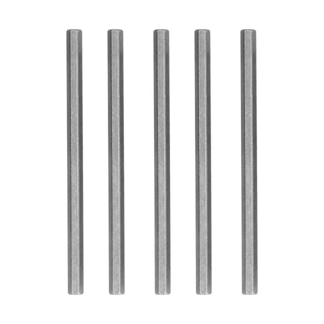 5-Pack Stainless Steel Hex Coupling Nuts, Straight Bar Fasteners, 12mm ...