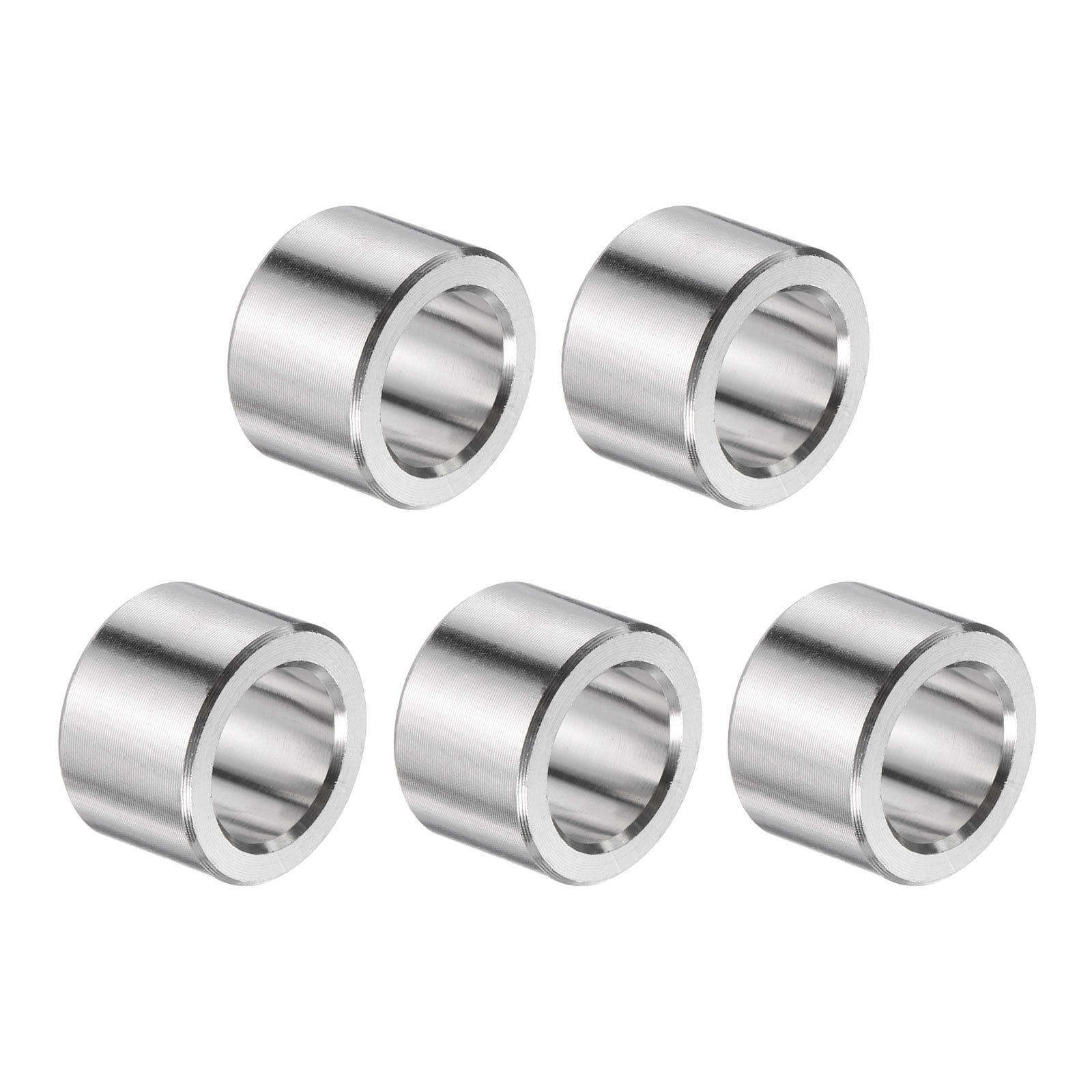 5 Pack Stainless Steel Spacer 1/2" Bore x 3/4" OD x 1/2" Length Screw ...