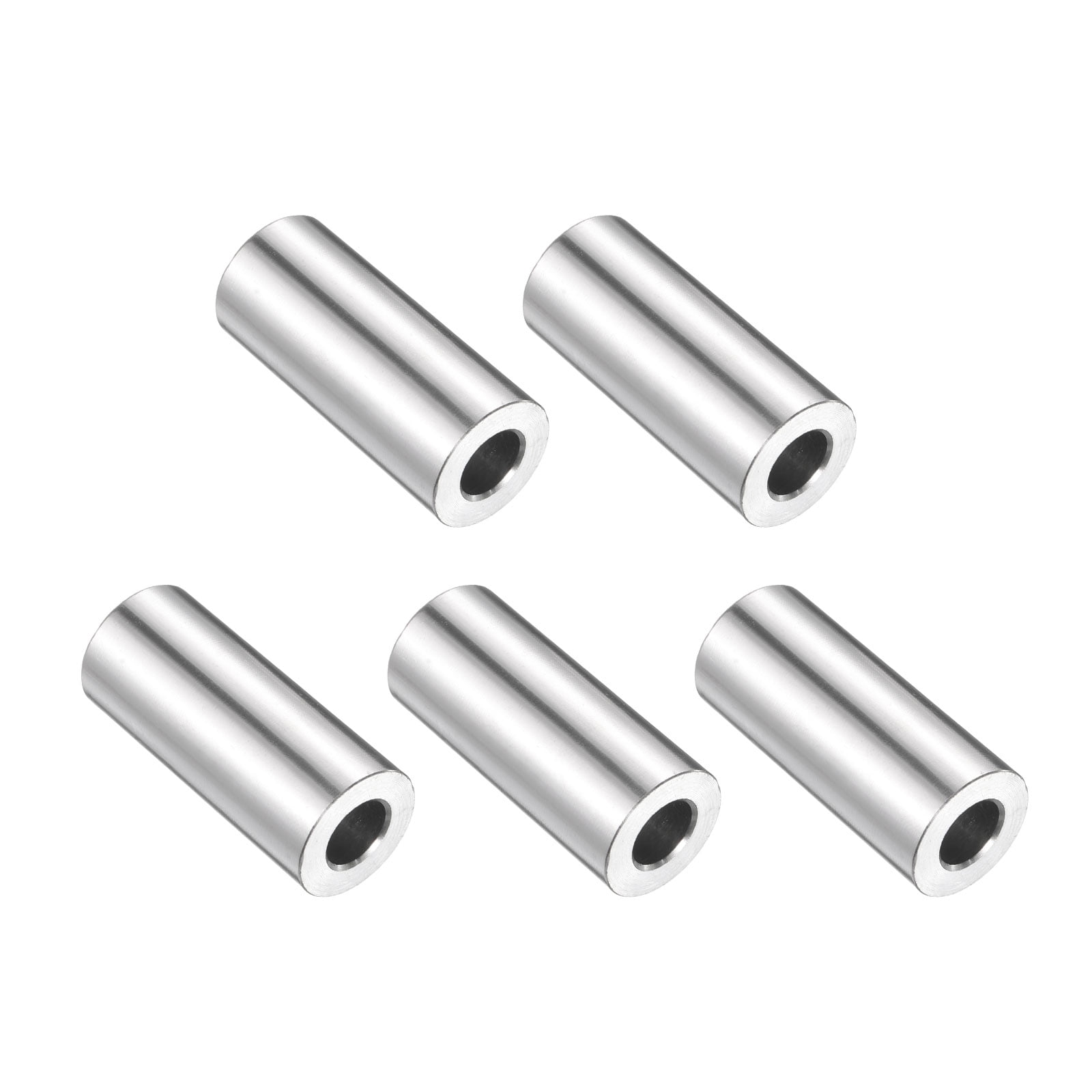 5 Pack Stainless Steel Spacer 3/8" Bore x 3/4" OD x 1-3/4" Length Screw ...
