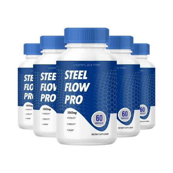 (5 Pack) Steel Flow Pro Capsules - Steel Flow Pro Male Capsules ...