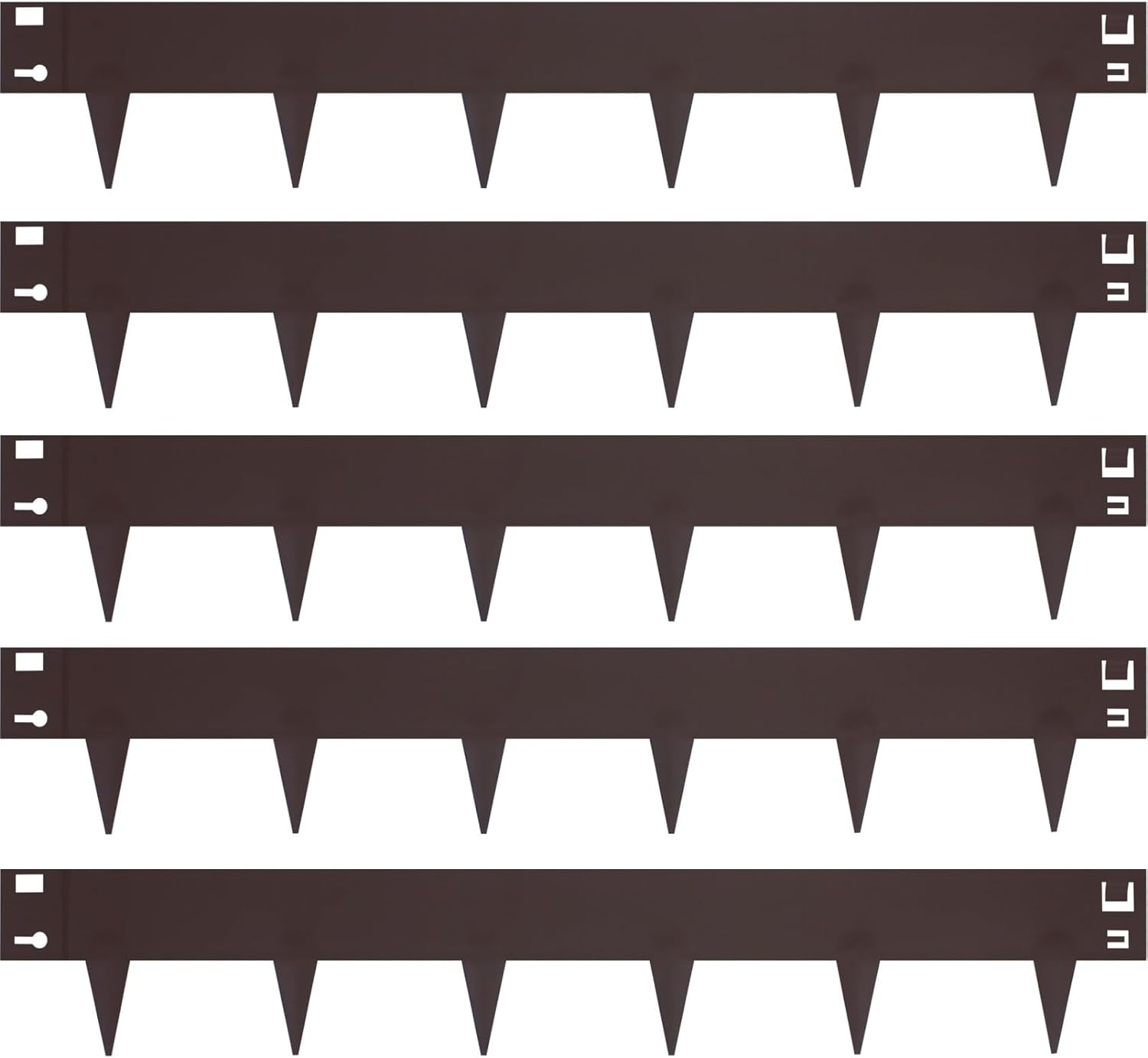 5 Pack Steel Landscape Edging,Metal Landscape Edging 40 Inch Strips ...