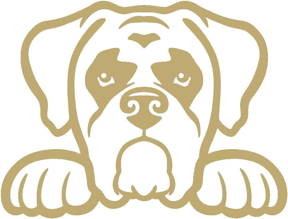 5 Pack - StickerDad® Boxer Dog Peeking V1 Vinyl Decal by StickerDad ...