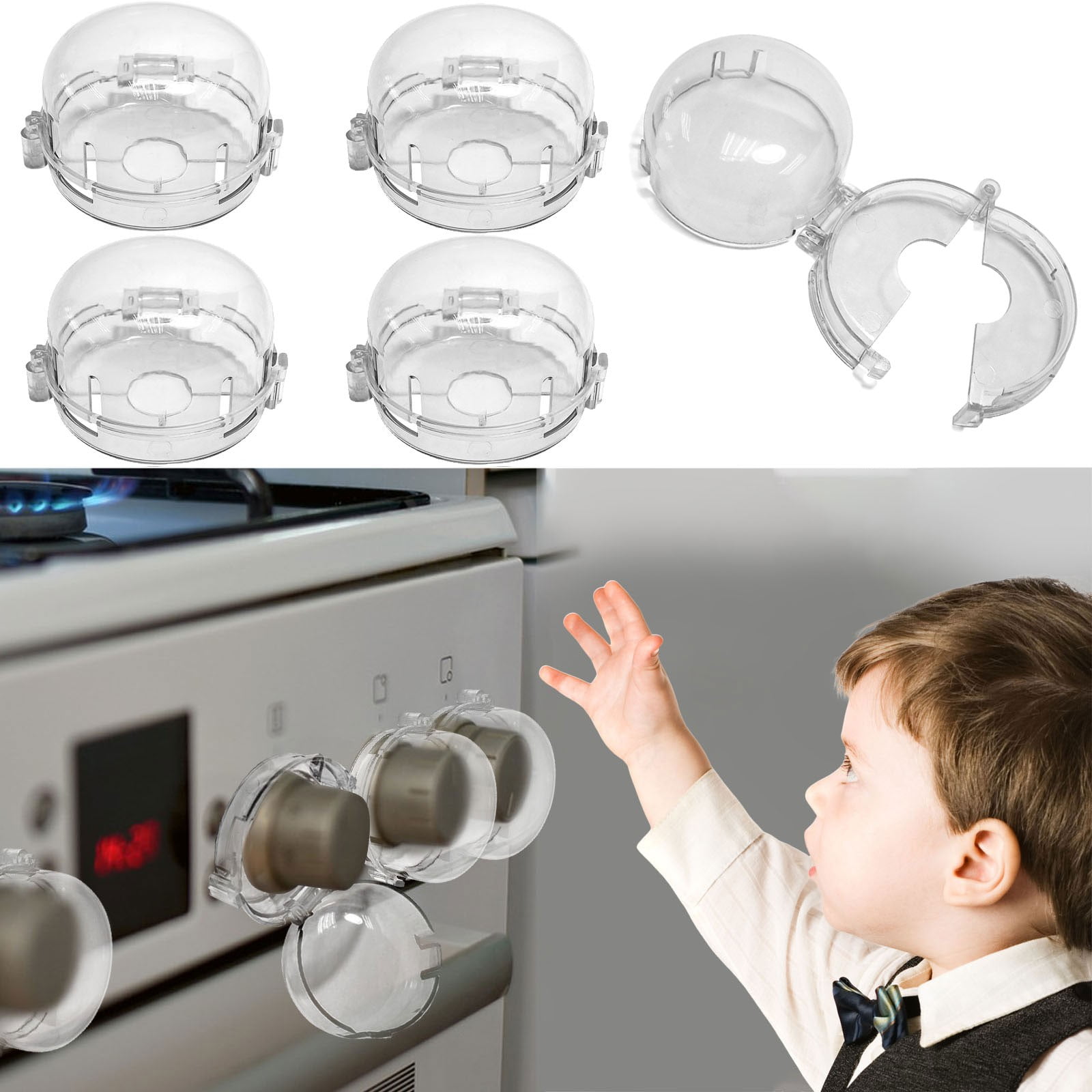 5-Pack Stove Knob Covers for Child Safety,Gas Stove Knob Locks Child ...