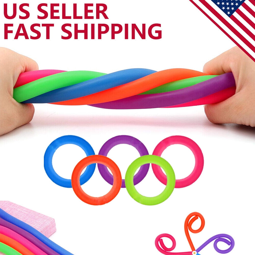 5 Pack Stress Relief Toys Stretchy String Sensory Fidget Toy ADD/ADHD ...