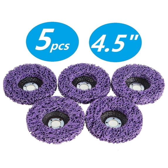 5 Pack Strip Clean Discs 4-1/2 x 7/8 inch Fits for Angle Grinders ...