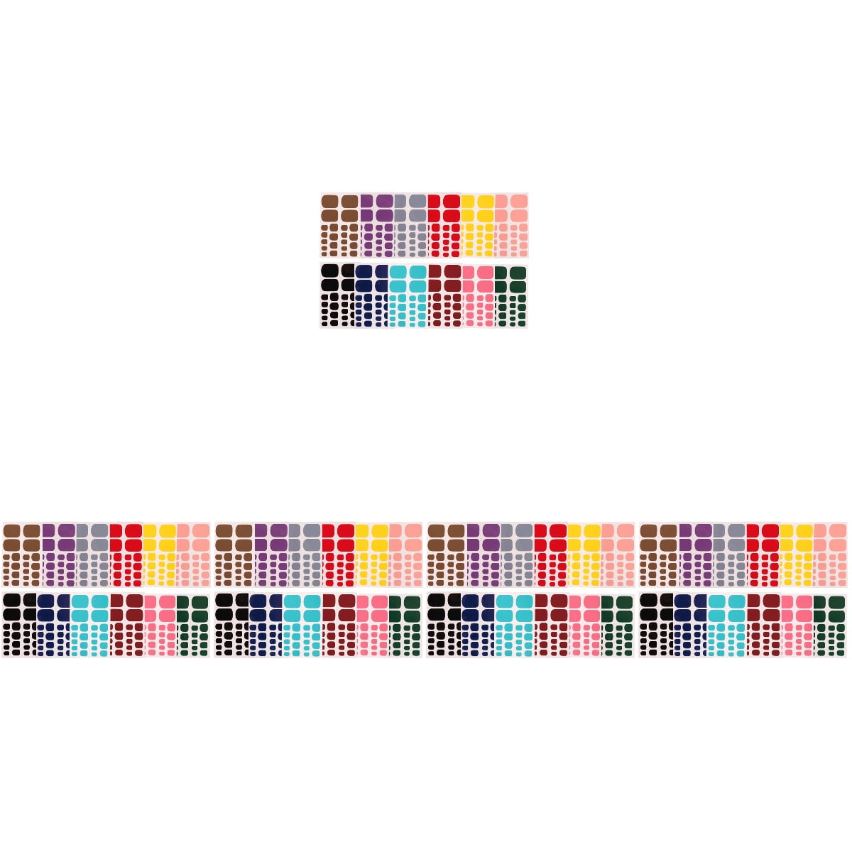 5 Pack Strip Polish Toe Art Stickers Toe Nail Decorations Man Child 11 ...