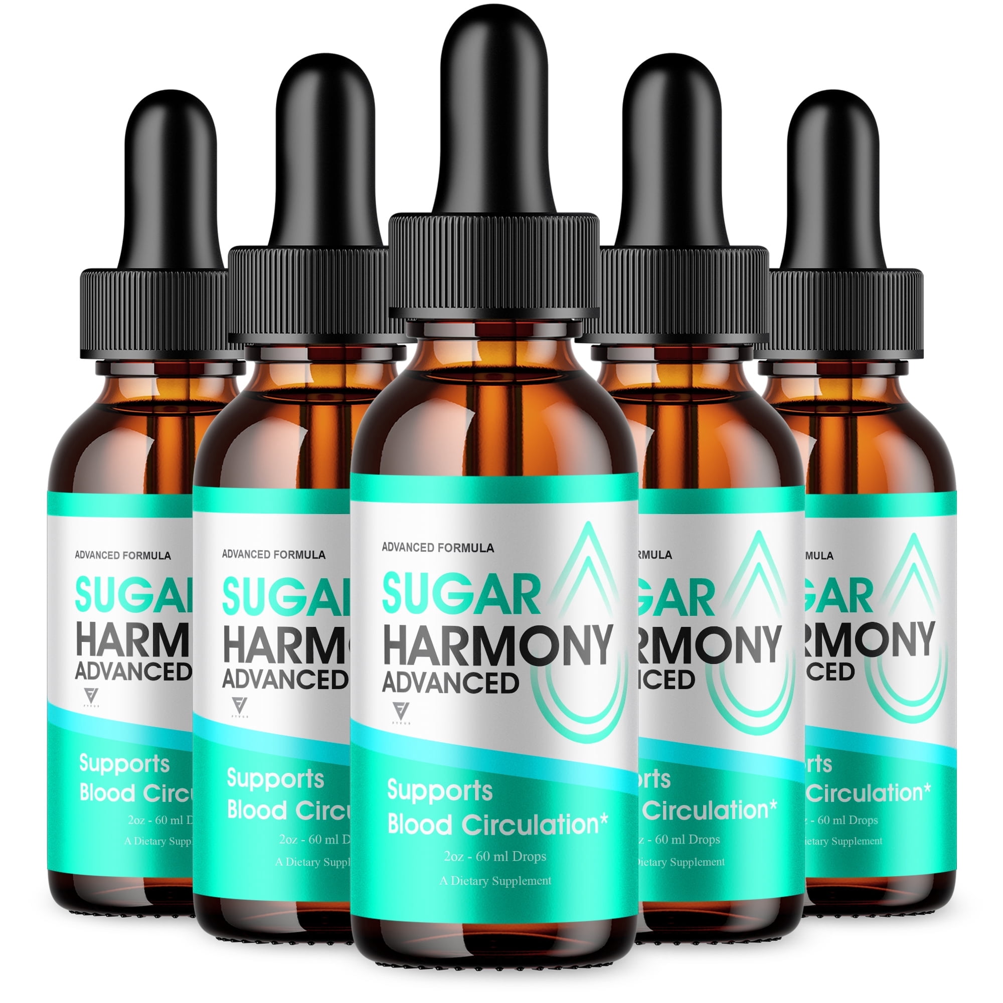 (5 Pack) Sugar Harmony Drops, SugarHarmony Maximum Strength Blood ...