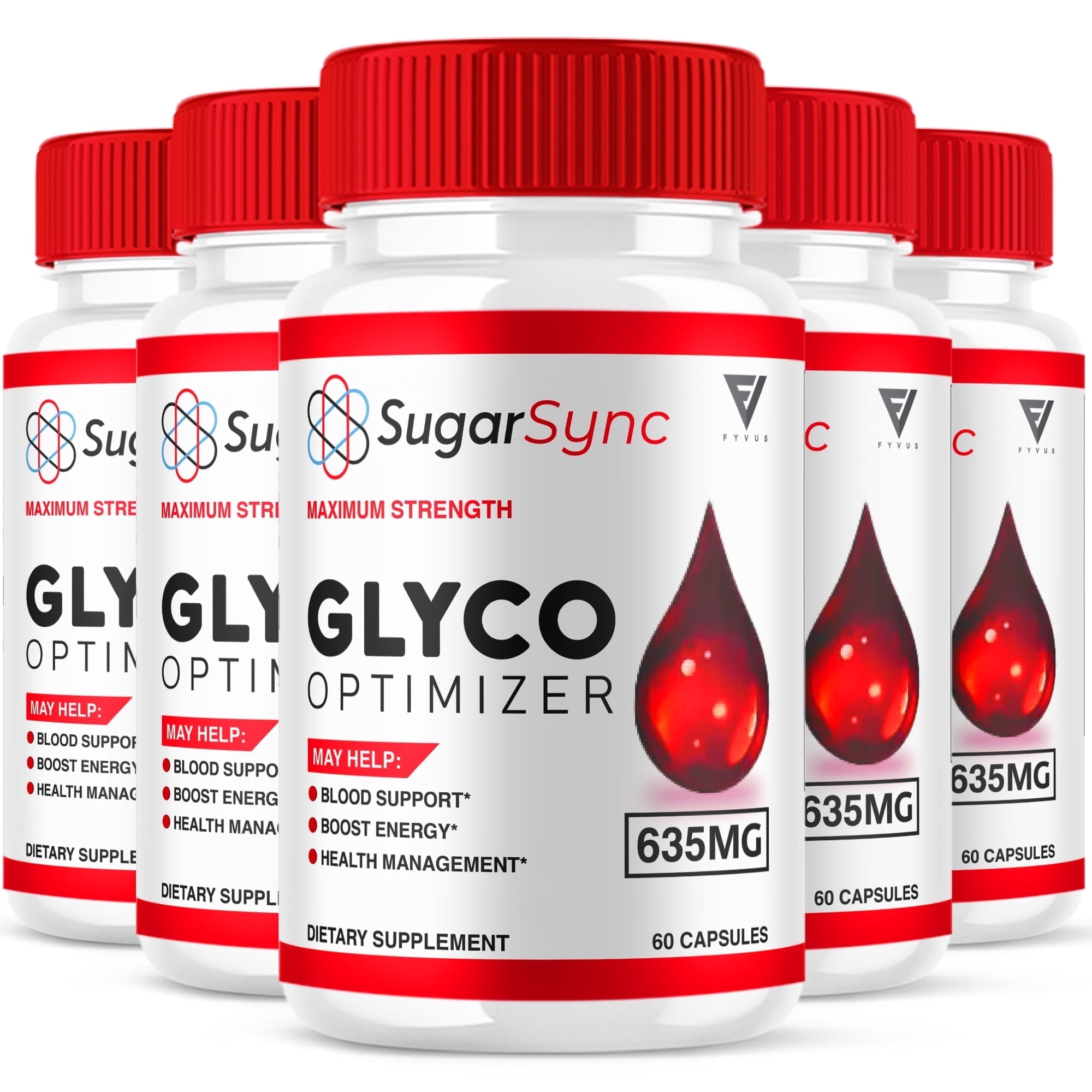 (5 Pack) Sugar Sync Glyco Optimizer Capsules, SugarSync Glycol ...