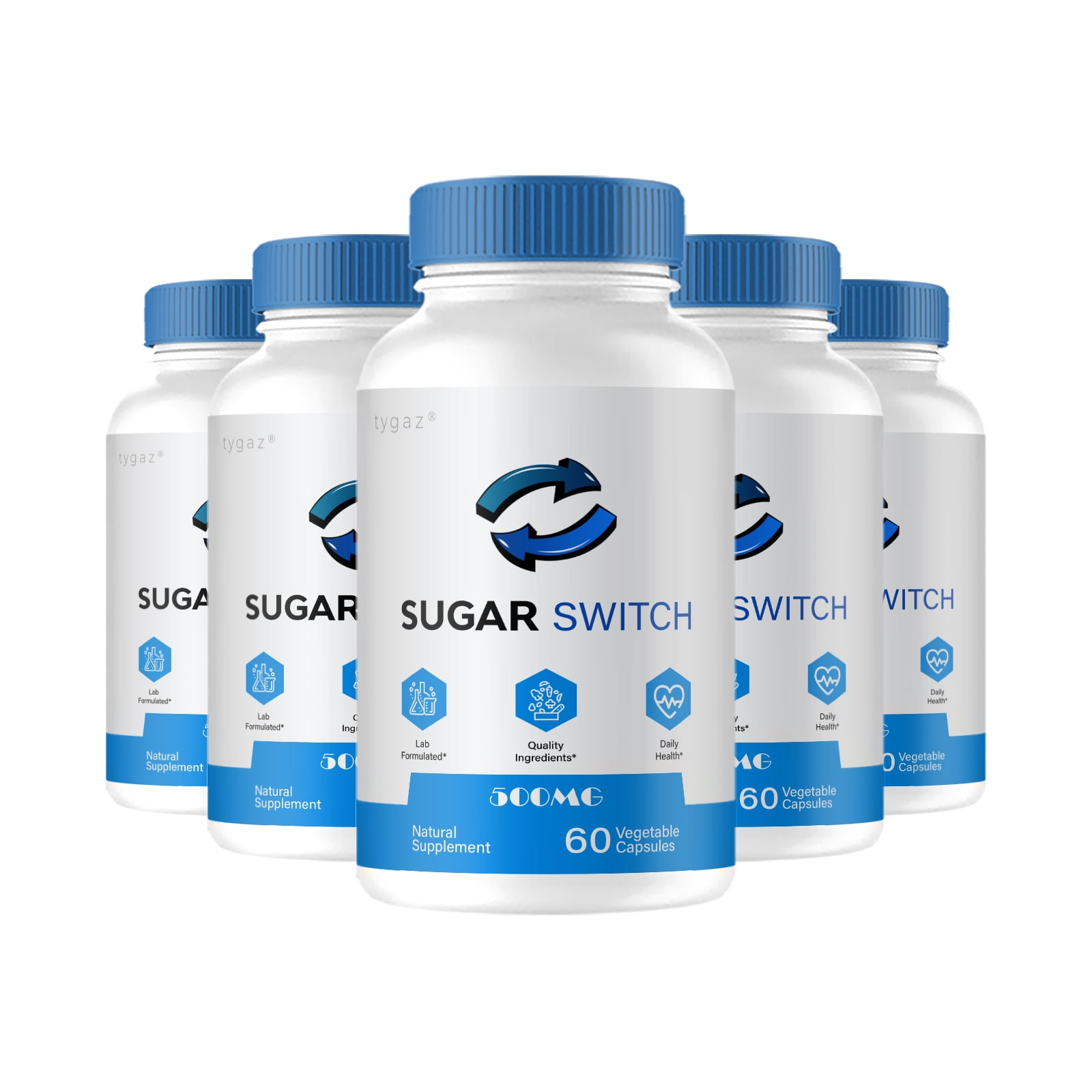 (5 Pack) SugarSwitch - Sugar Switch Pill Supplement - Walmart.com