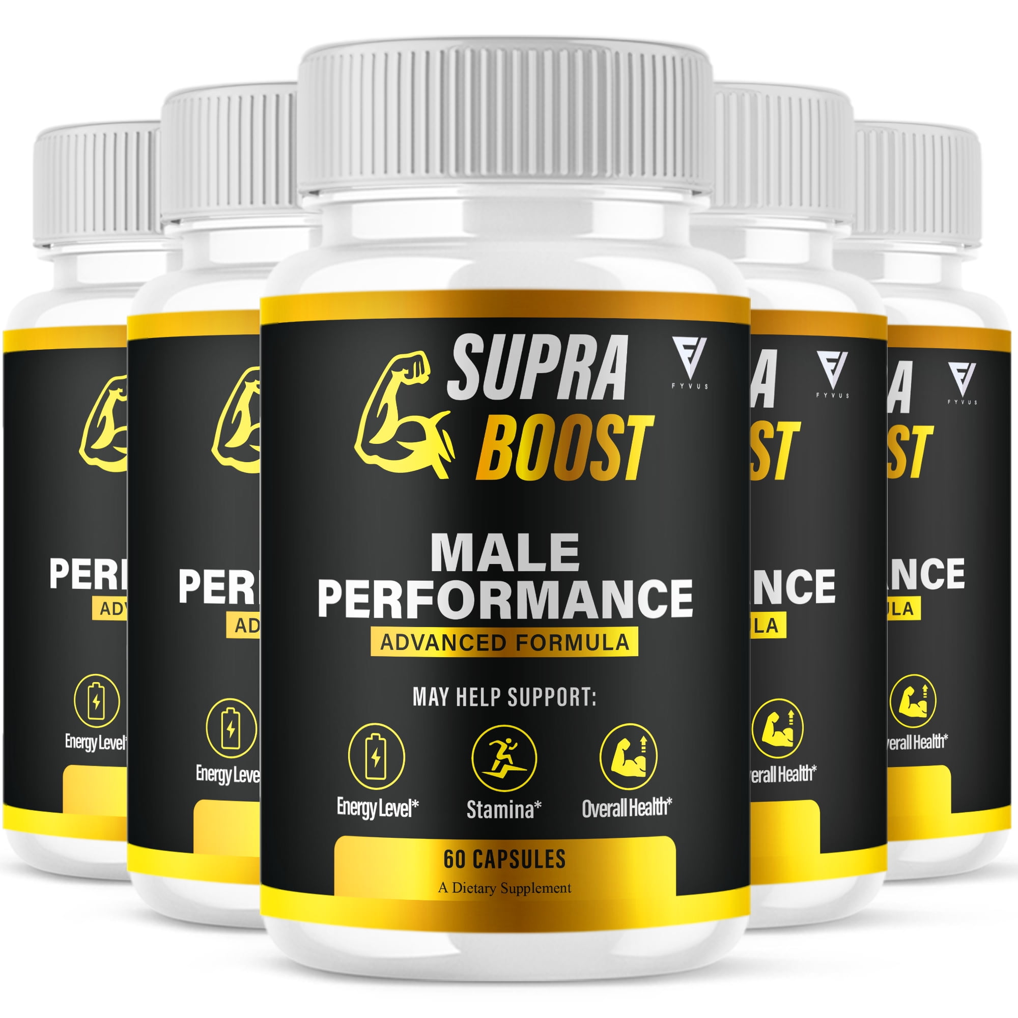 (5 Pack) Supra Boost Energy Formula, SupraBoost Daily Support (300 ...