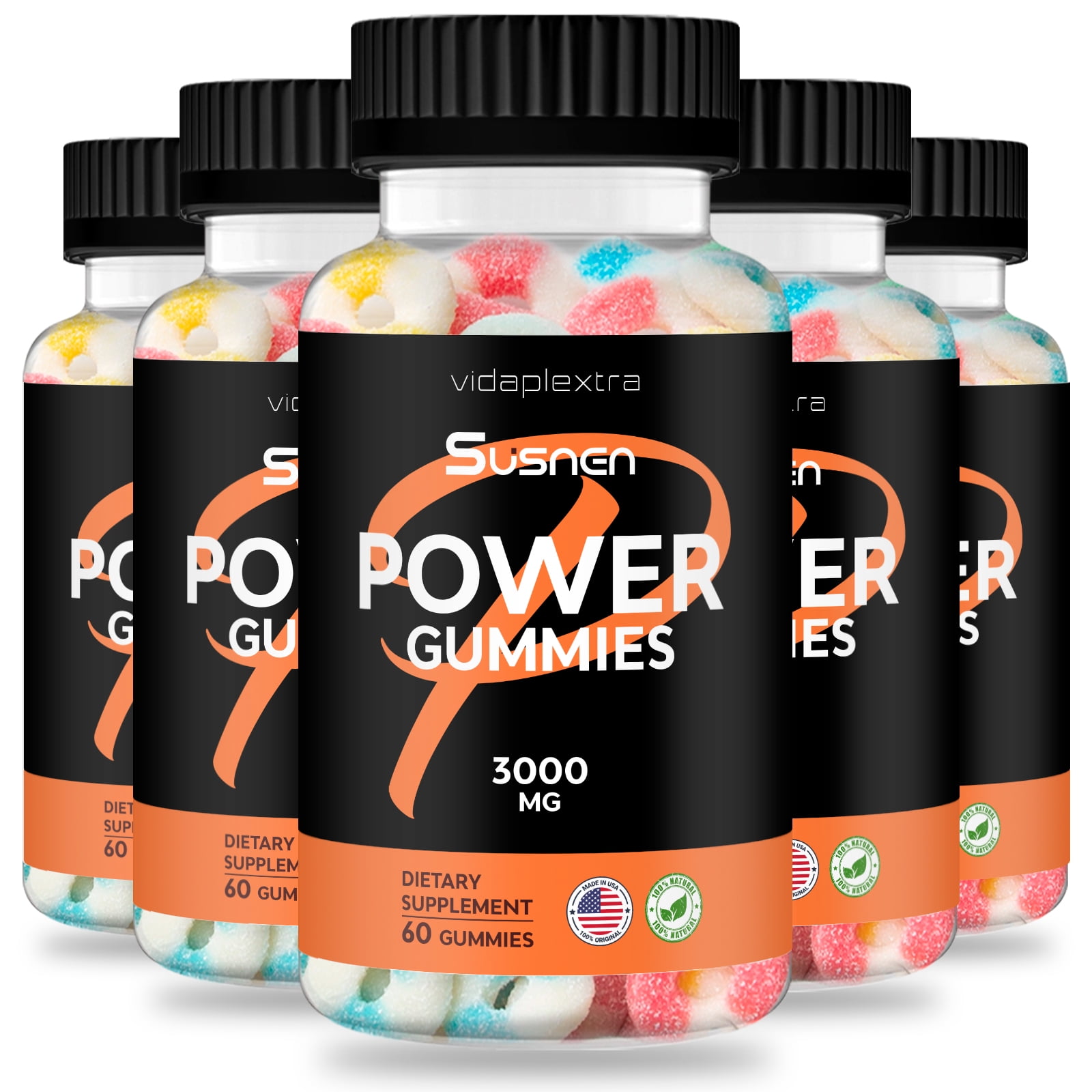 (5 Pack) Susnen Gummies - Susnen Power Male Gummies - Walmart.com