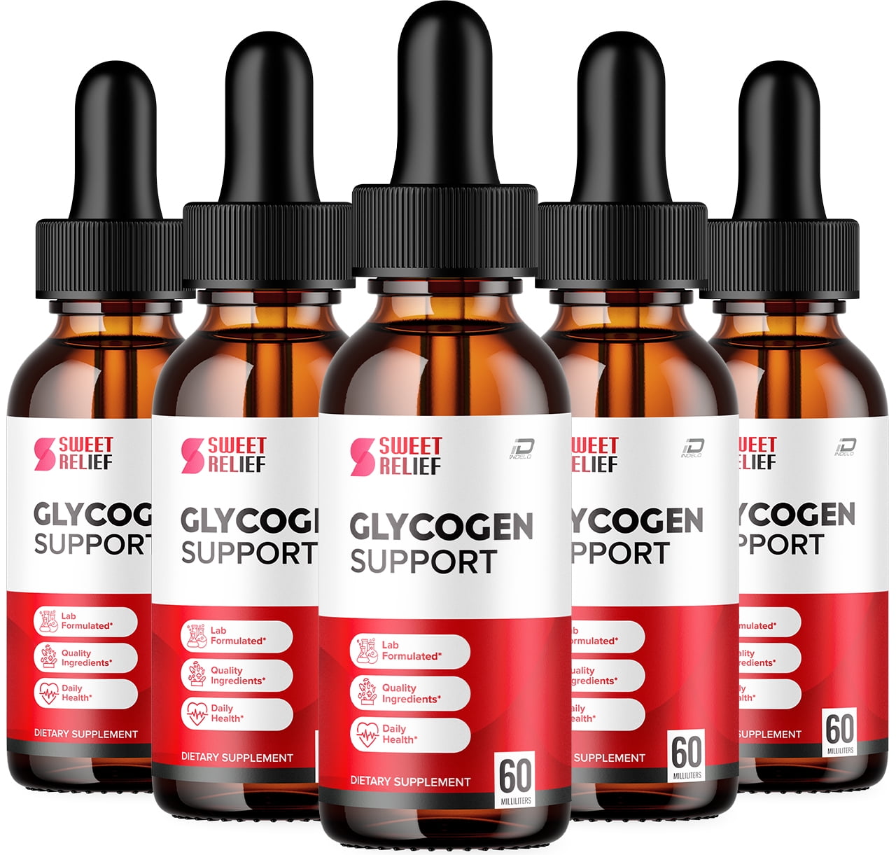 (5 Pack) Sweet Relief Glycogen Support Drops Supplement - SweetRelief ...