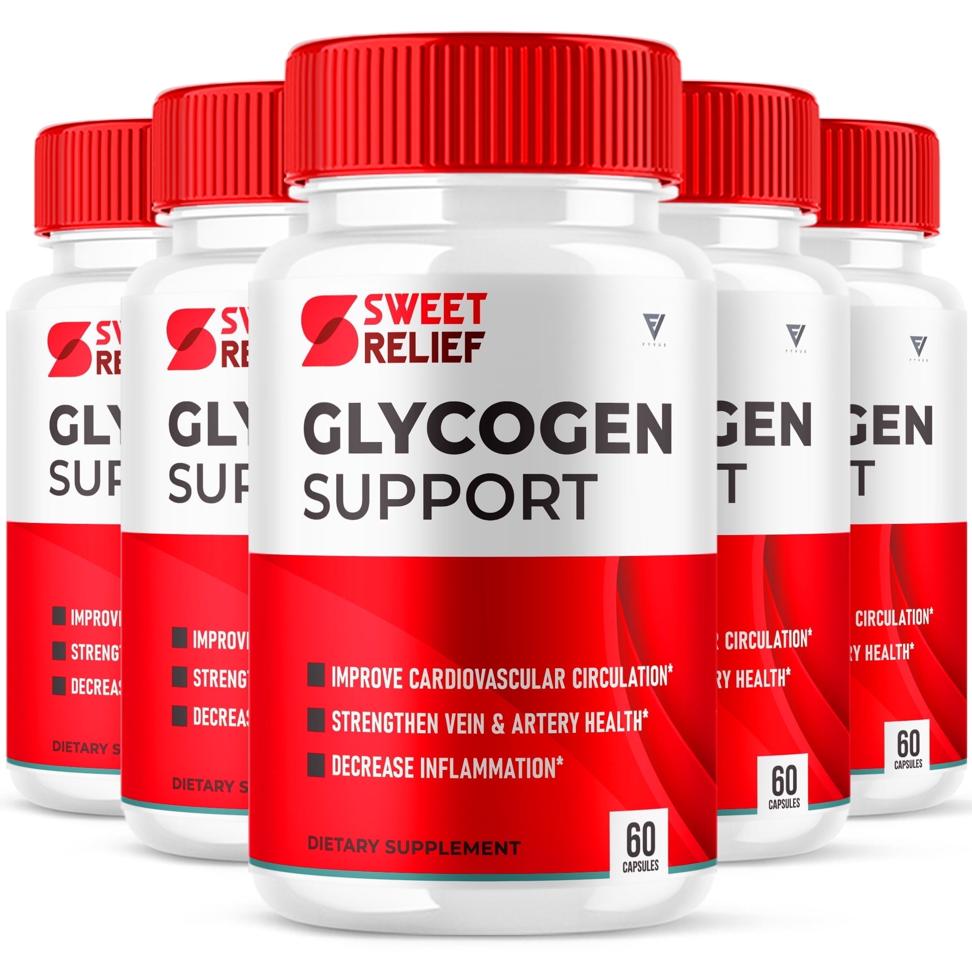 (5 Pack) Sweet Relief Glycogen Support and Joint Relief Advanced ...