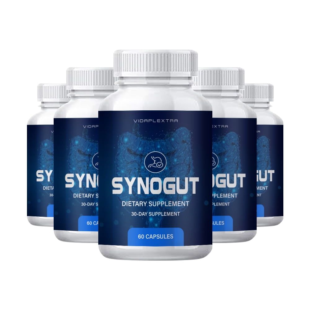 Synogut Dietary Supplement Capsules (5 Pack) - Blood Sugar Support ...