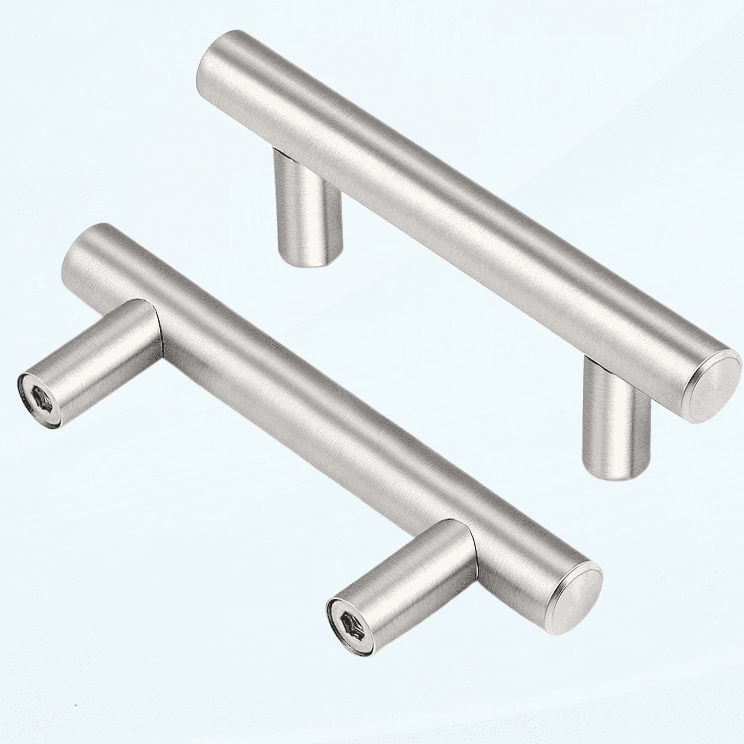 5 Pack|T Bar Cabinet Pulls Stainless Steel Kitchen Handles Chest Knobs ...