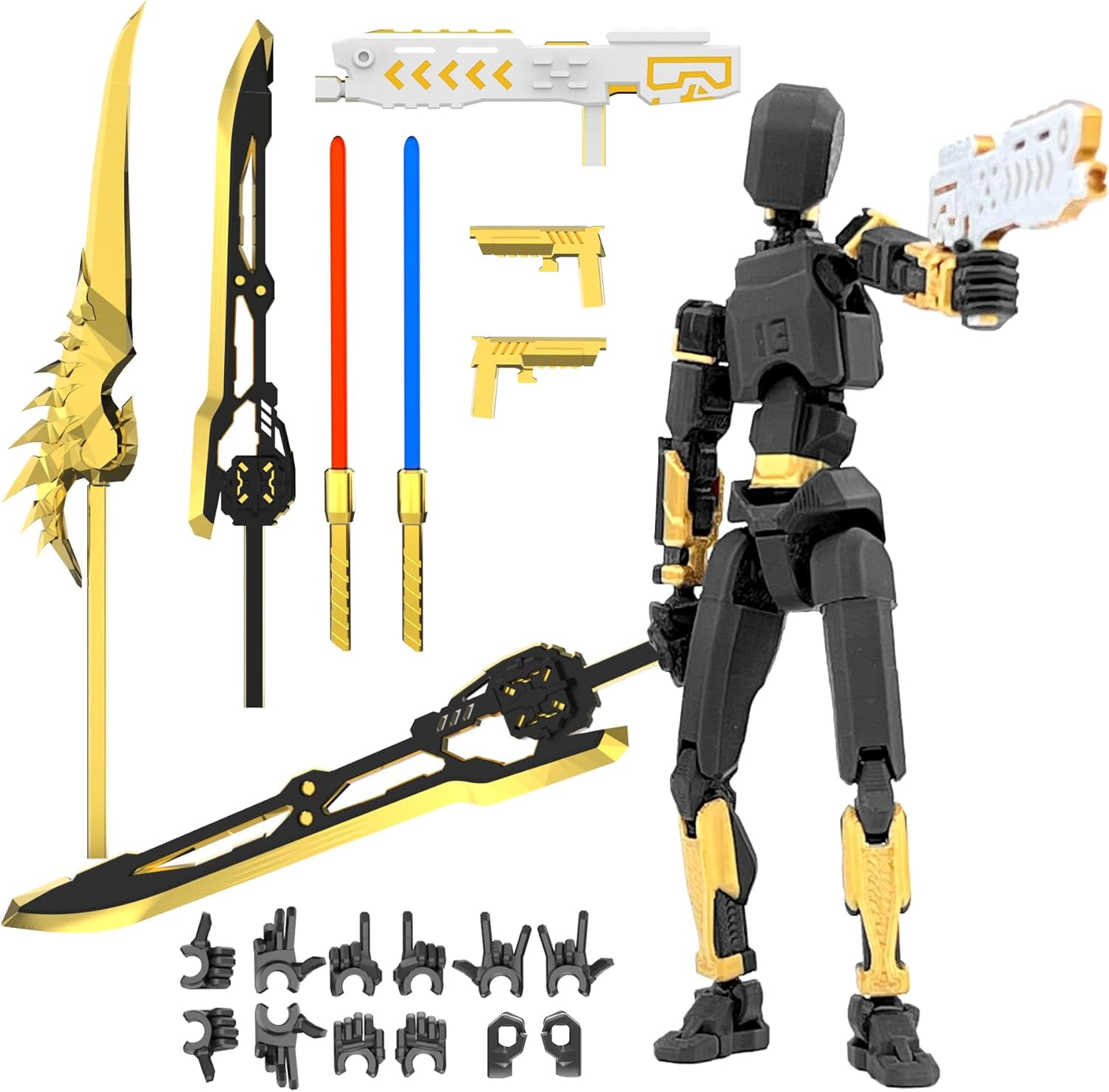 5-Pack T13 Action Figure Already Assembled, Multi-Colored Titan 13 ...