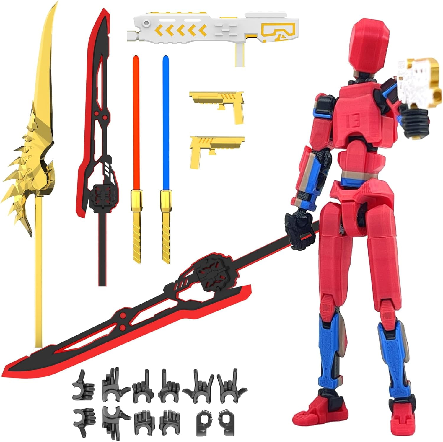 5-Pack T13 Action Figure Already Assembled, Multi-Colored Titan 13 ...
