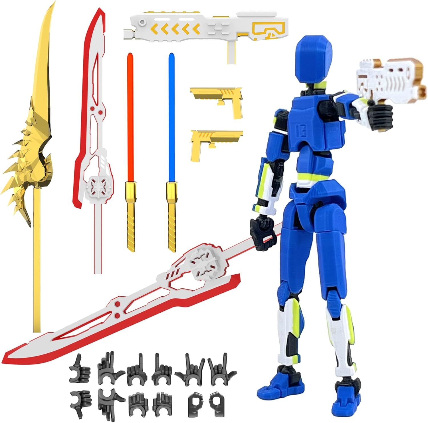 5-Pack T13 Action Figure Already Assembled, Multi-Colored Titan 13 ...