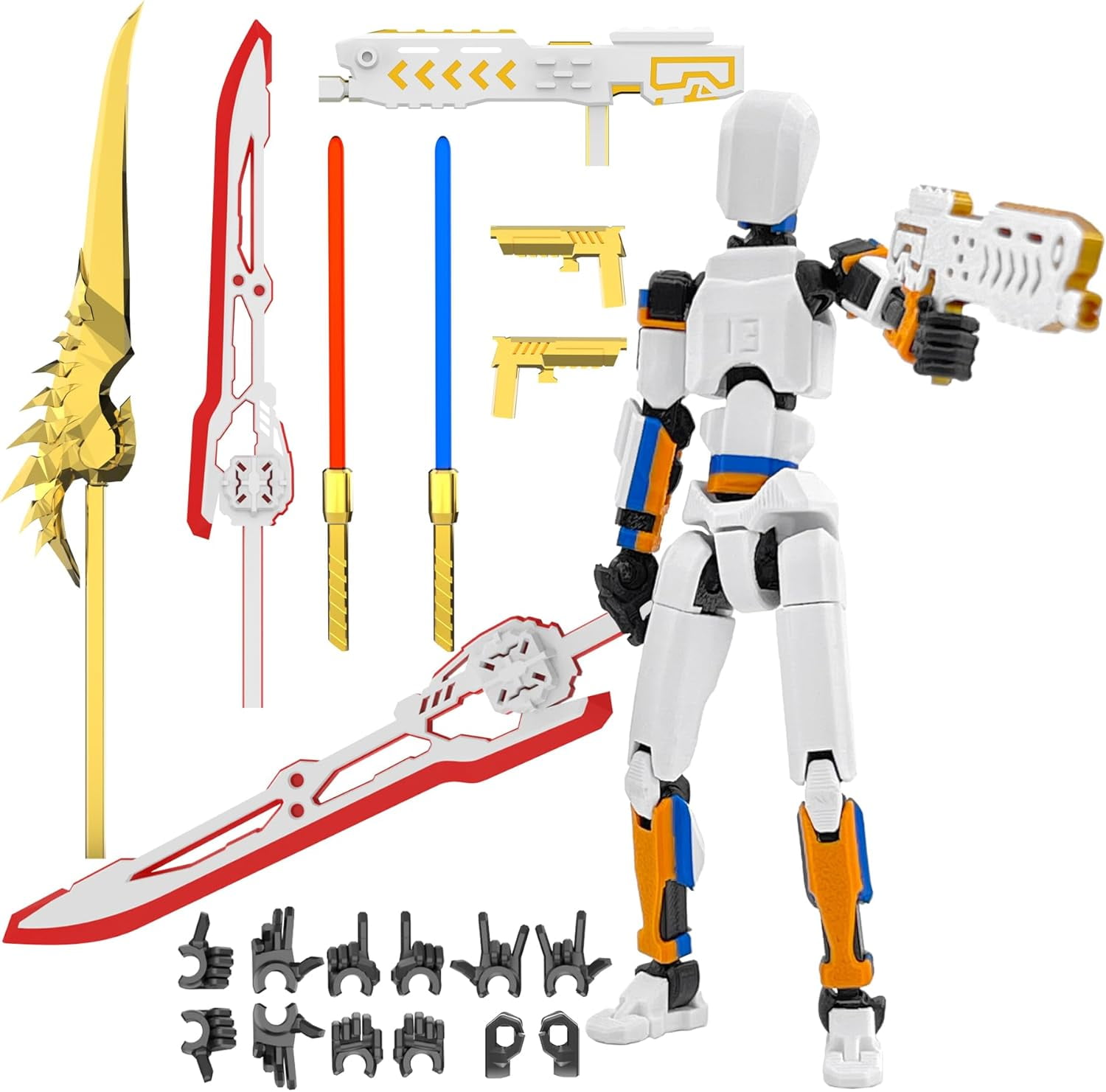 5-Pack T13 Action Figure Already Assembled, Multi-Colored Titan 13 ...