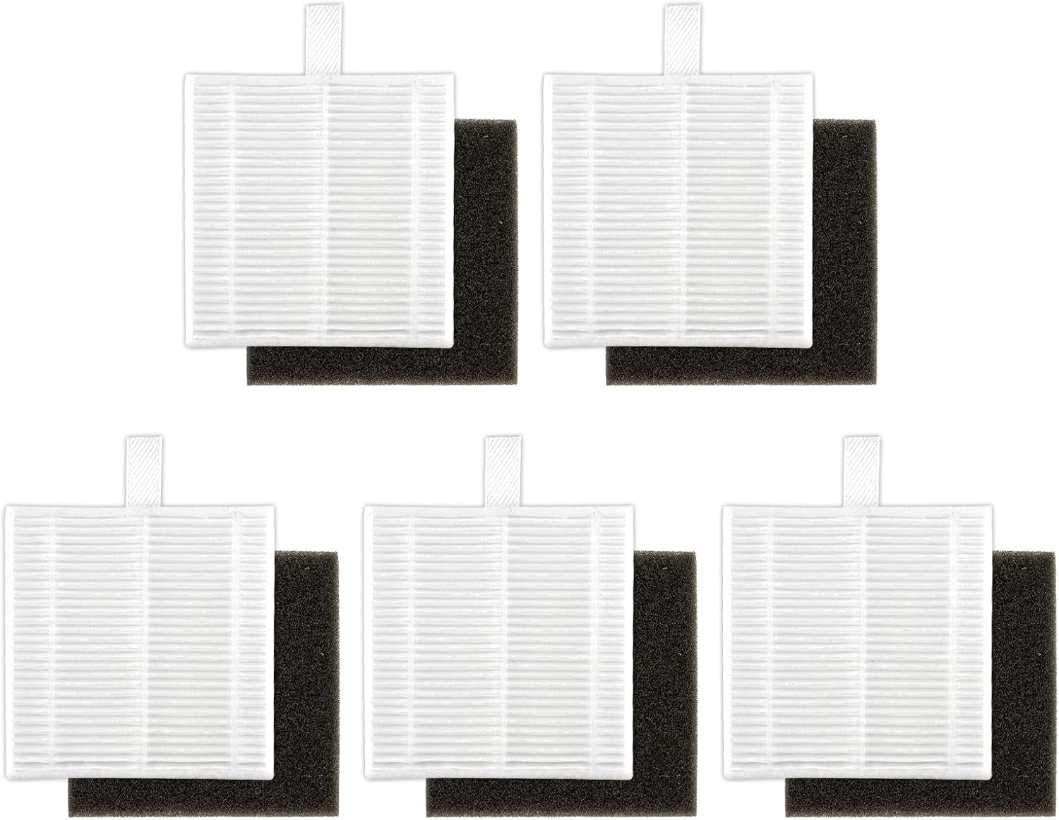 (5 Pack) T20+ HEPA Filters and Foam Filters Compatible With Airrobo T20 ...