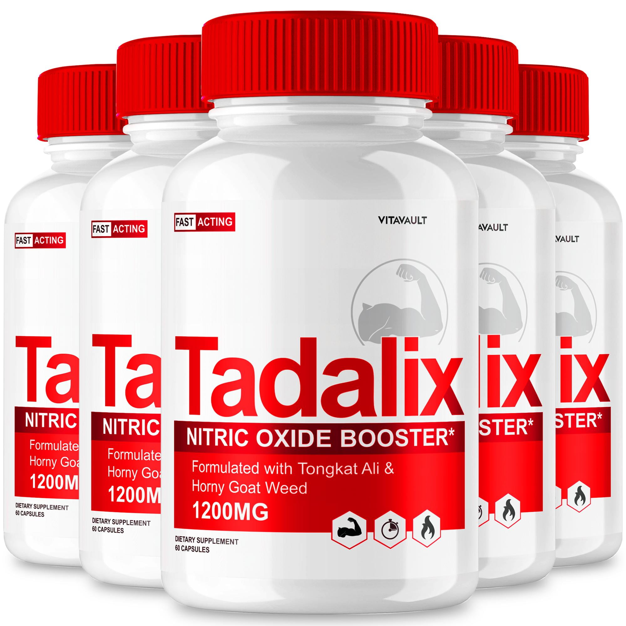 (5 Pack) Tadalix: Advanced Male Enhancement Support, 300 Capsules ...