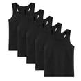 5 Pack Tank Tops for Boys Girls 1-13 Years Soft Cotton Racerback Tanks ...