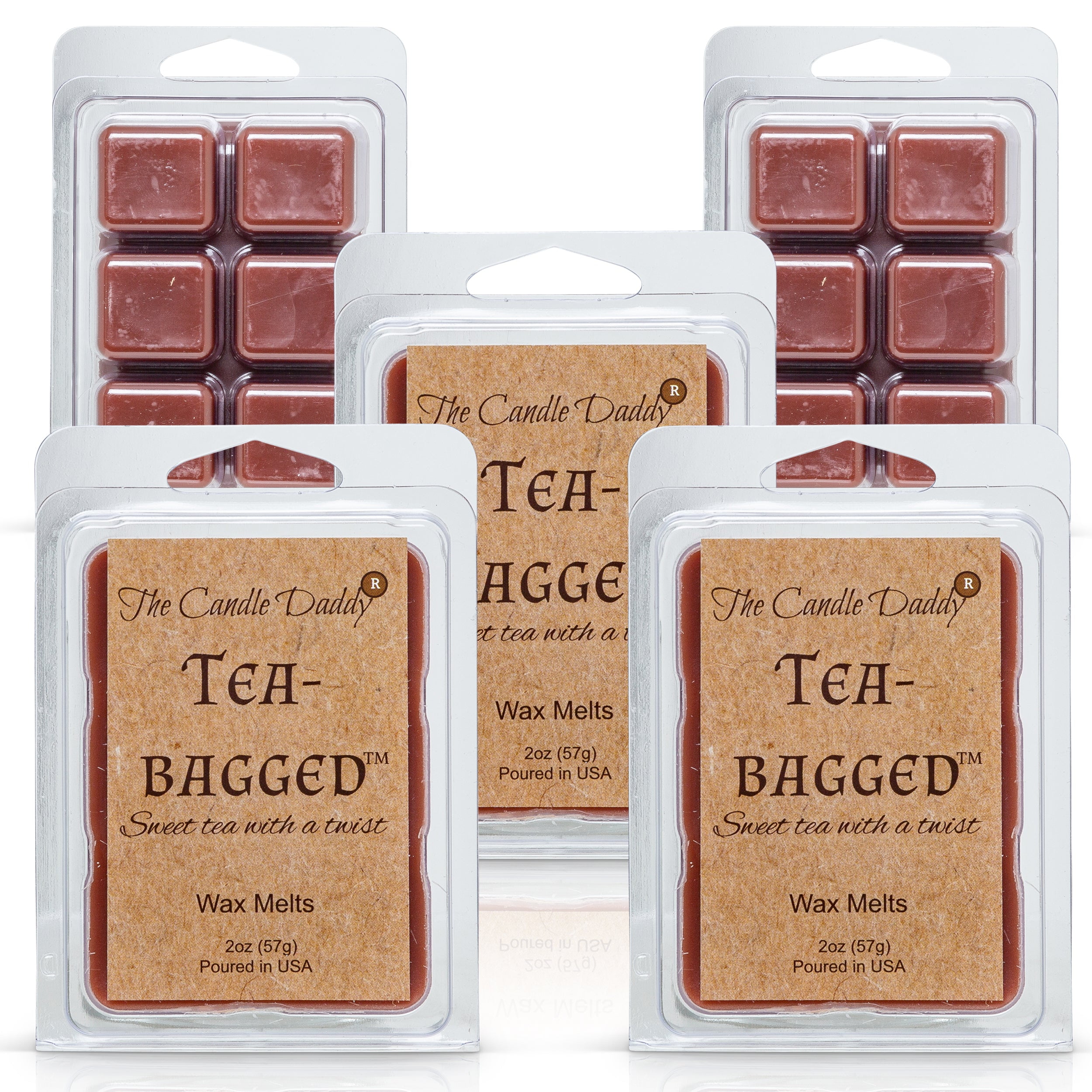 5 Pack - Tea-Bagged - Sweet Tea With A Twist Scented Melt- Maximum ...