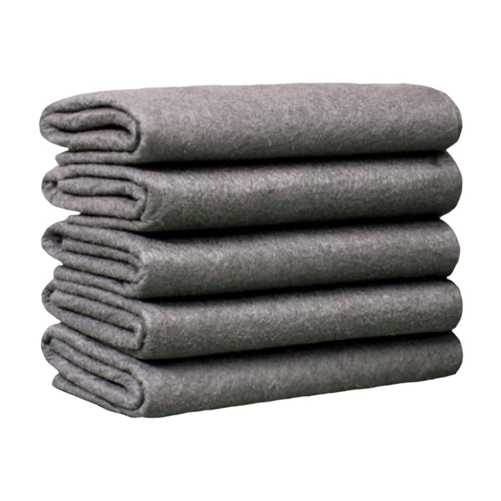 5-Pack Thickened Microfiber Cleaning Cloths, 12x12 Large Reusable No ...