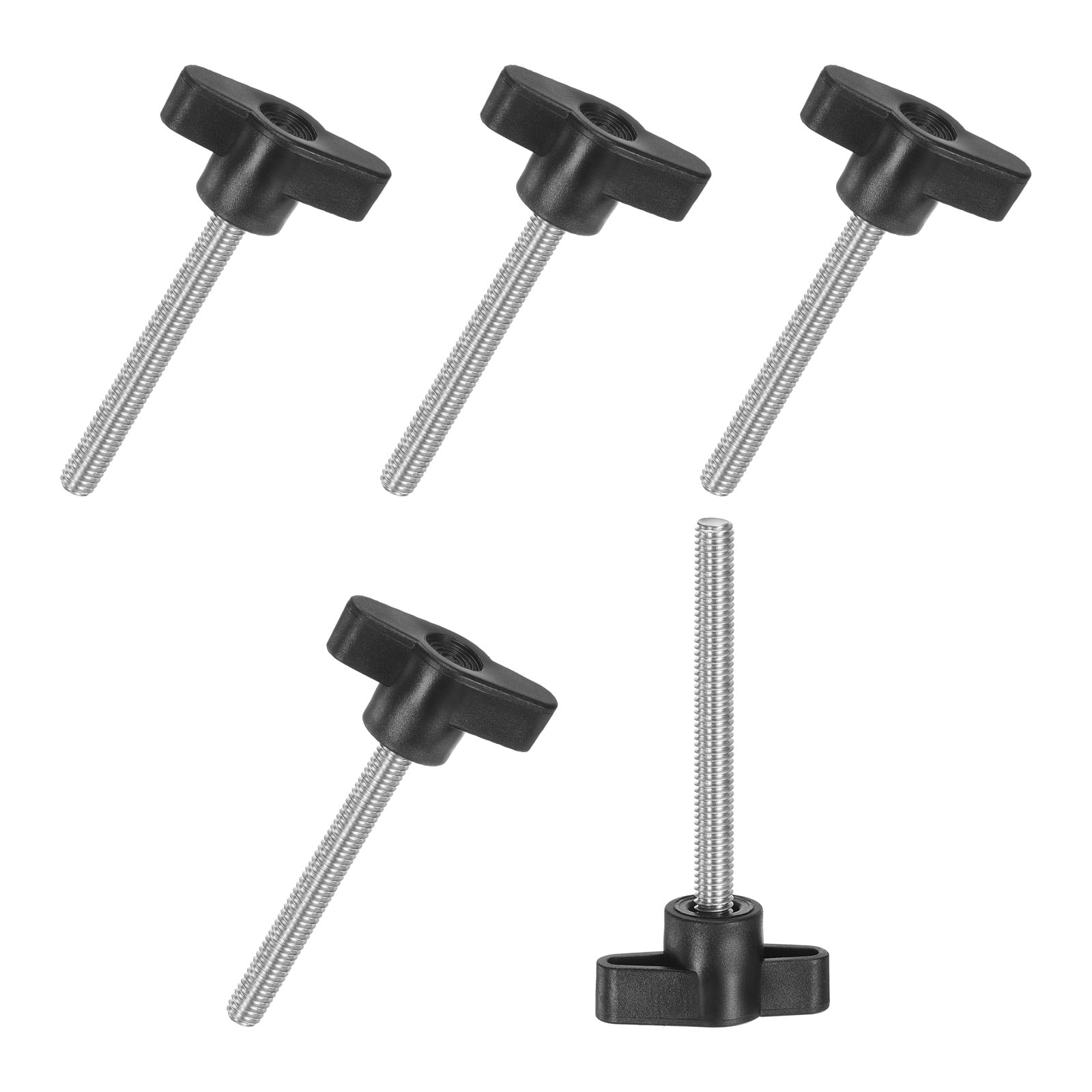 5-Pack Thumb Screws, M6x60mm Tee Wing Knobs, 304 Stainless Steel T ...