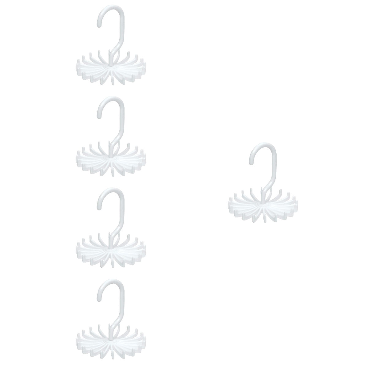5 Pack Tie Hanger Organizer Rack Non Coat Belt Scarf Neck Holder ...