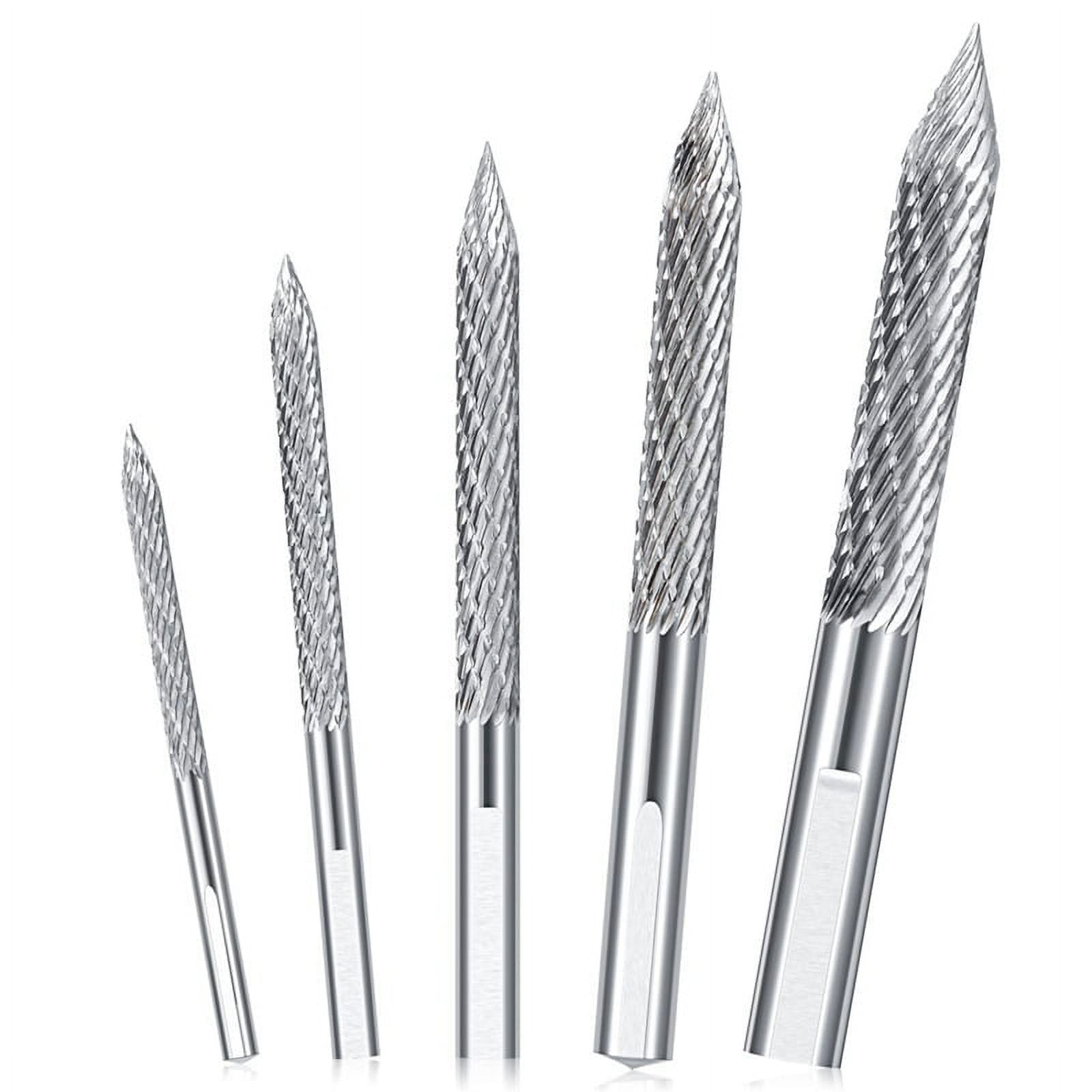 5 Pack Tire Bit Multi Sizes Repair Carbide Burr Drill Patches Plug ...