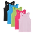 5-Pack Toddler Girls Basic Racerback Tank Tops Versatile Solid ...