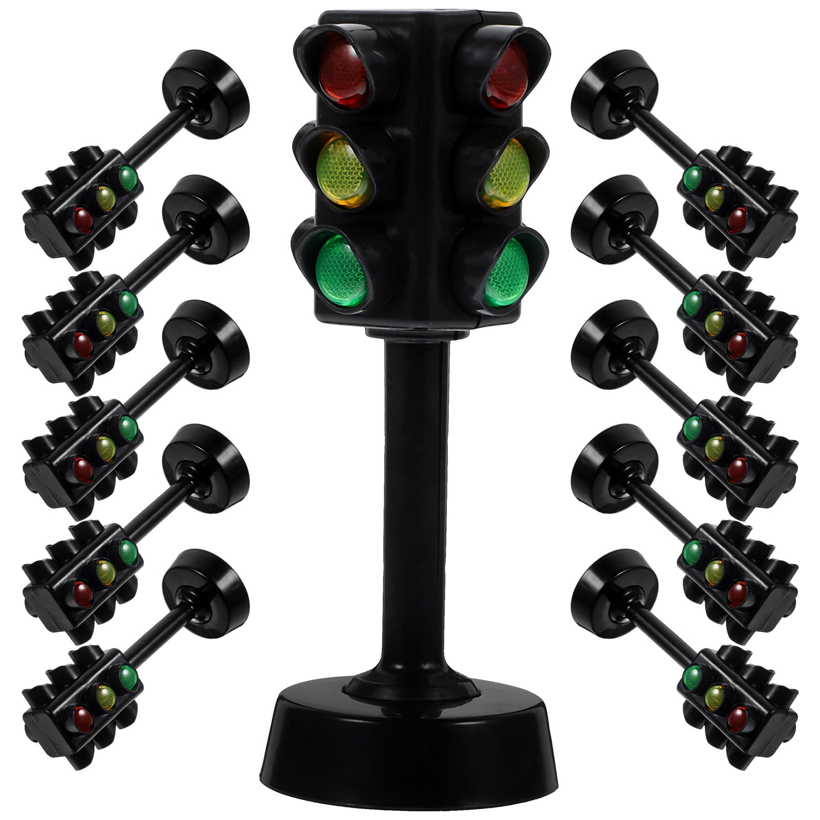 5 Pack Traffic Light Small LED Model Simulated Signal Early Education ...