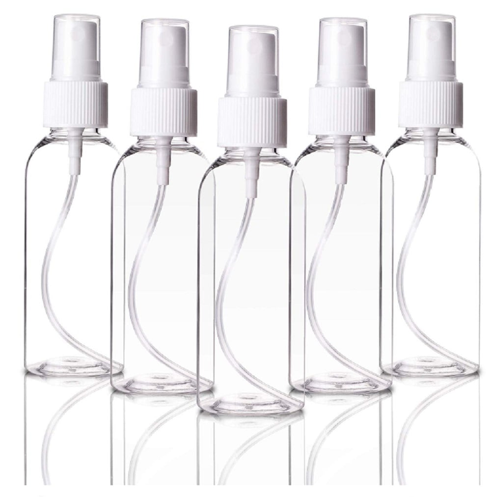 5-Pack Travel Transparent Plastic Perfume Atomizers – Reusable Empty ...