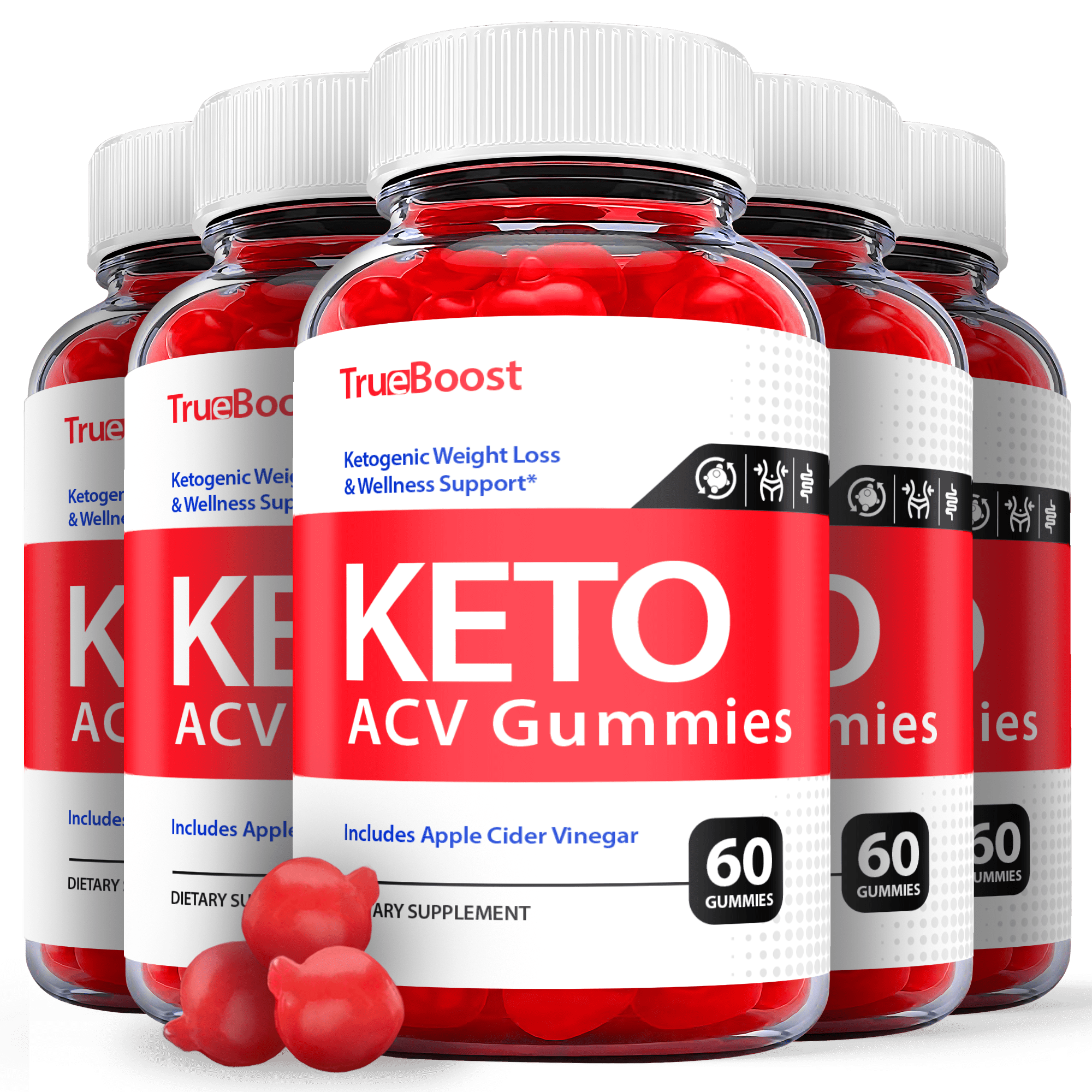 (5 Pack) True Boost Keto ACV Gummies - Supplement for Weight Loss ...