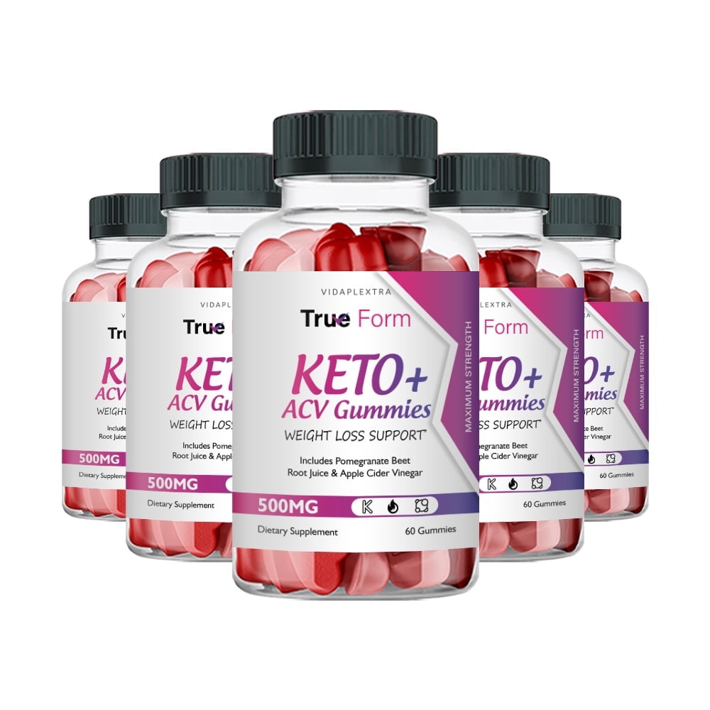 (5 Pack) True Form Keto - True Form Keto+ACV Gummies - Walmart.com