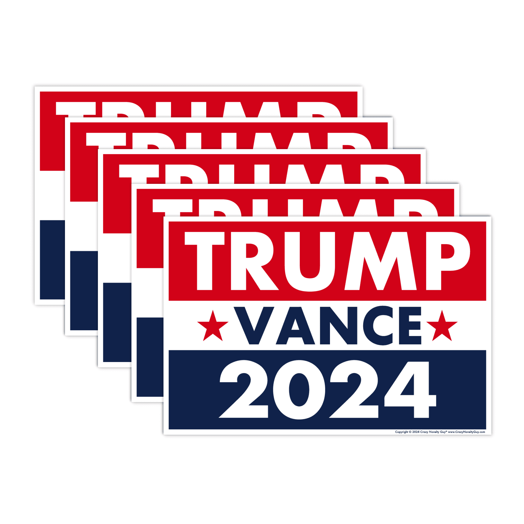 (5-Pack) Trump Vance 2024 Yard Sign, Donald Trump President JD Vance ...