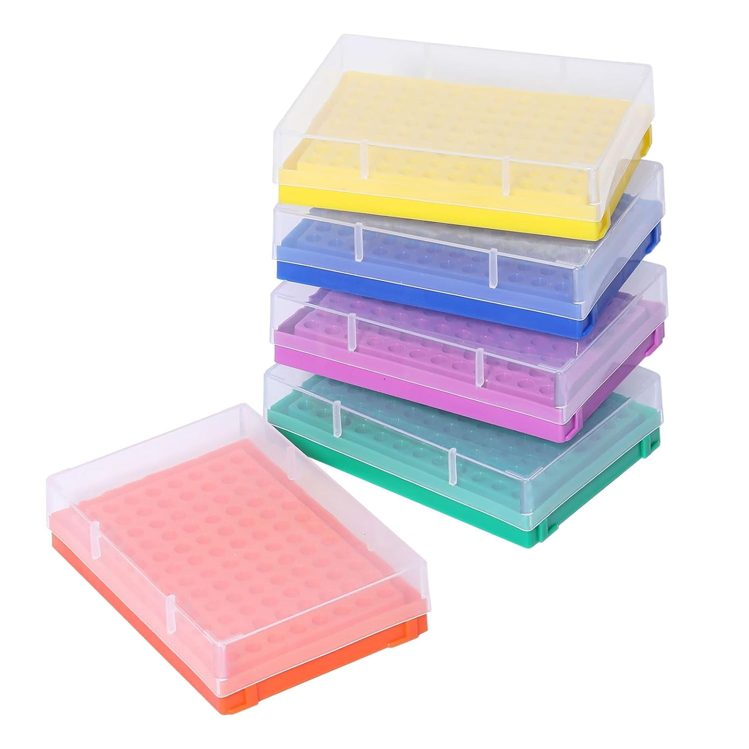 5 Pack Tube Rack for DIY 0.2ml Micro-Tubes 96 Positions Test Tube Rack ...