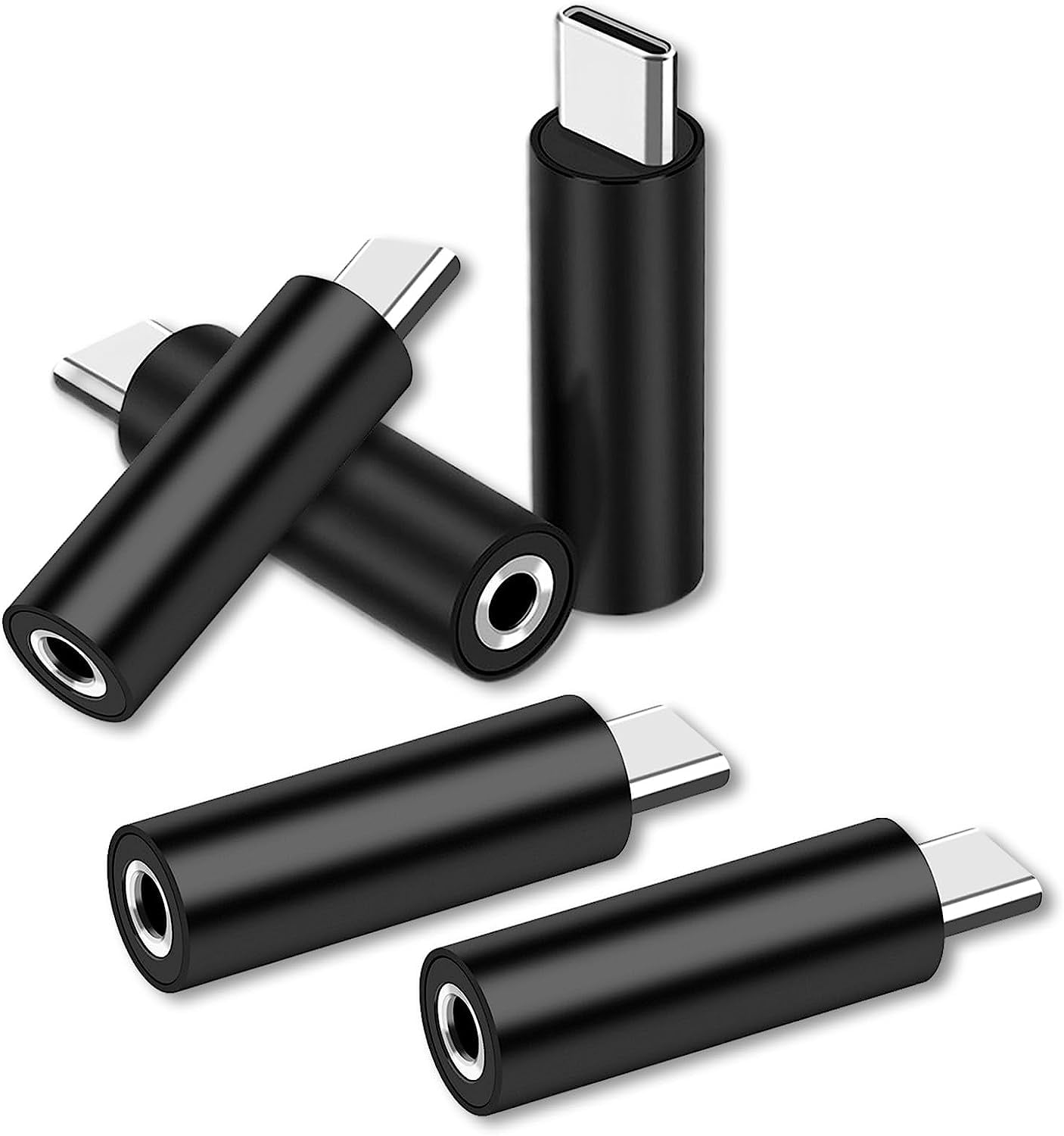 [5 Pack] USB C to 3.5mm Audio Adapter, USB C to Headphone Jack Aux ...